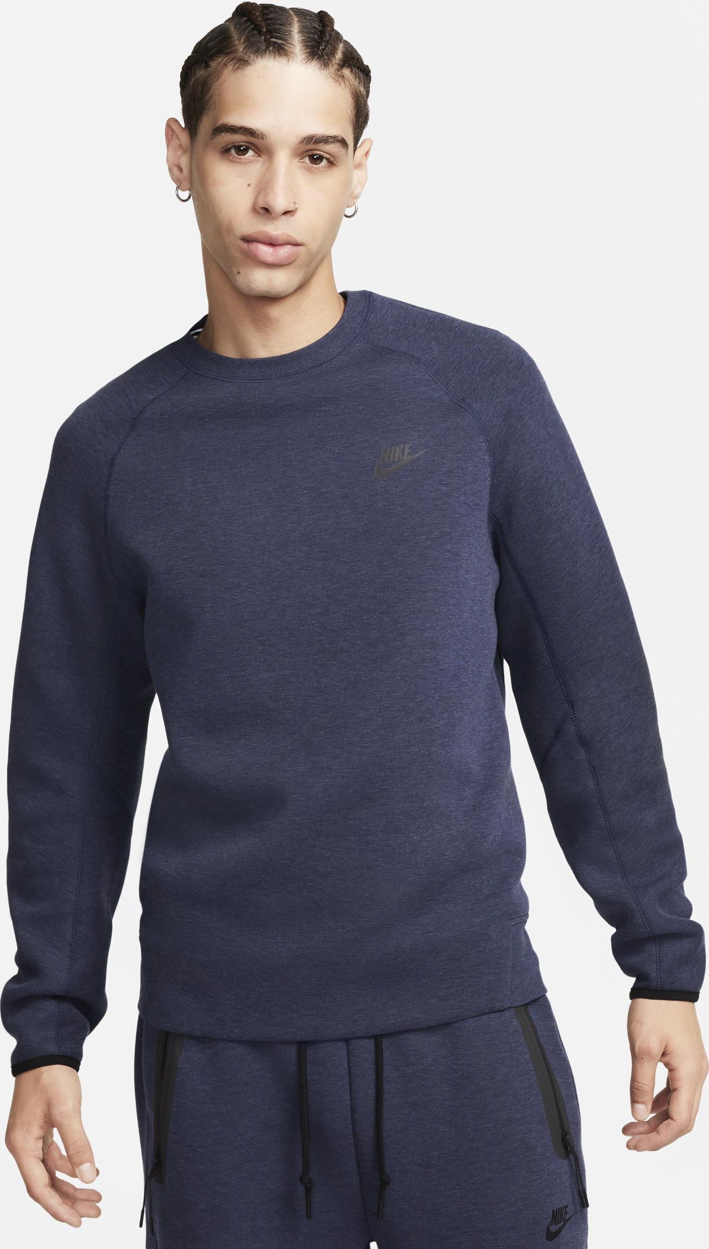 Bluza męska Nike Sportswear Tech Fleece - Niebieski - Ceny i opinie ...