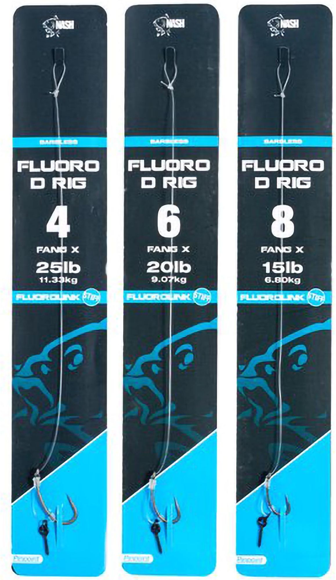 Nash Gotowy Przypon Karpiowy Bezzadziorowy Ready Rigs Fluoro D-Rig 4 ...