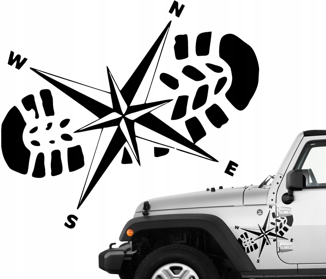 Mgdesign Naklejki Na Samochód Gwiazda Odcisk Buta 45X45 MG446-2 ...