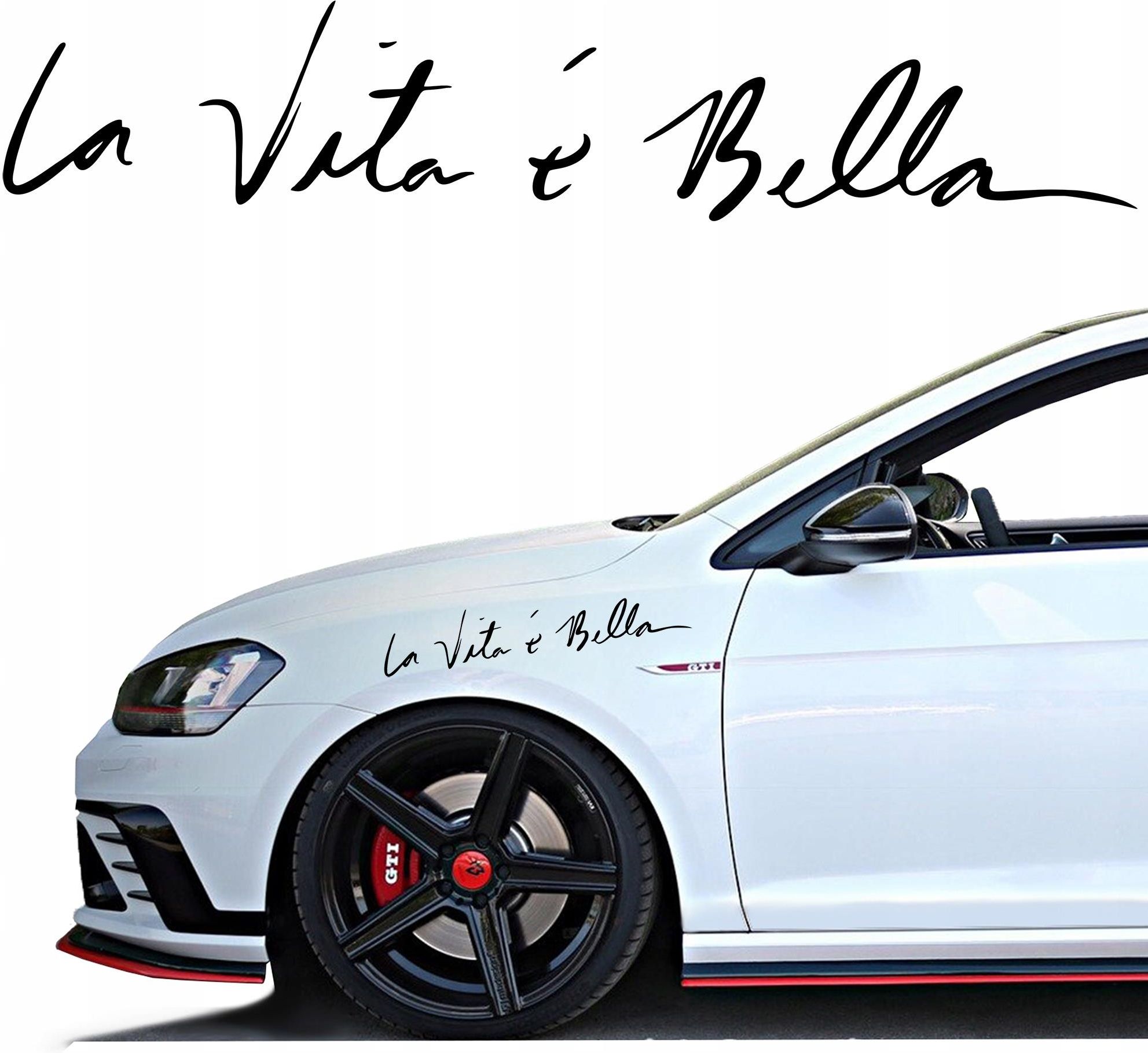 Tuning optyczny Mgdesign 2X Naklejki Na Samochód Życie Jest Piękne ...