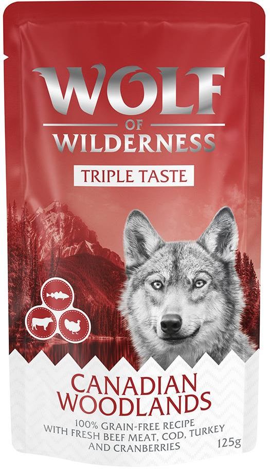 Karma Wolf Of Wilderness Triple Taste Canadian Woodlands Wołowina Dorsz ...