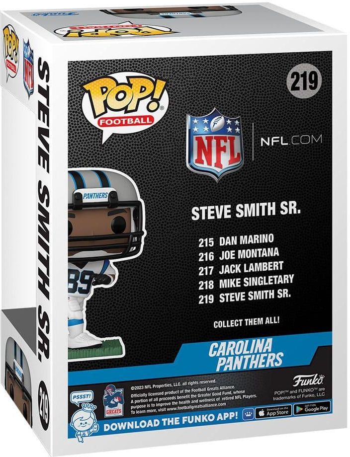 Funko Nfl Legends Pop Sports Vinyl Figure Steve Smith Sr Panthers 9Cm ...