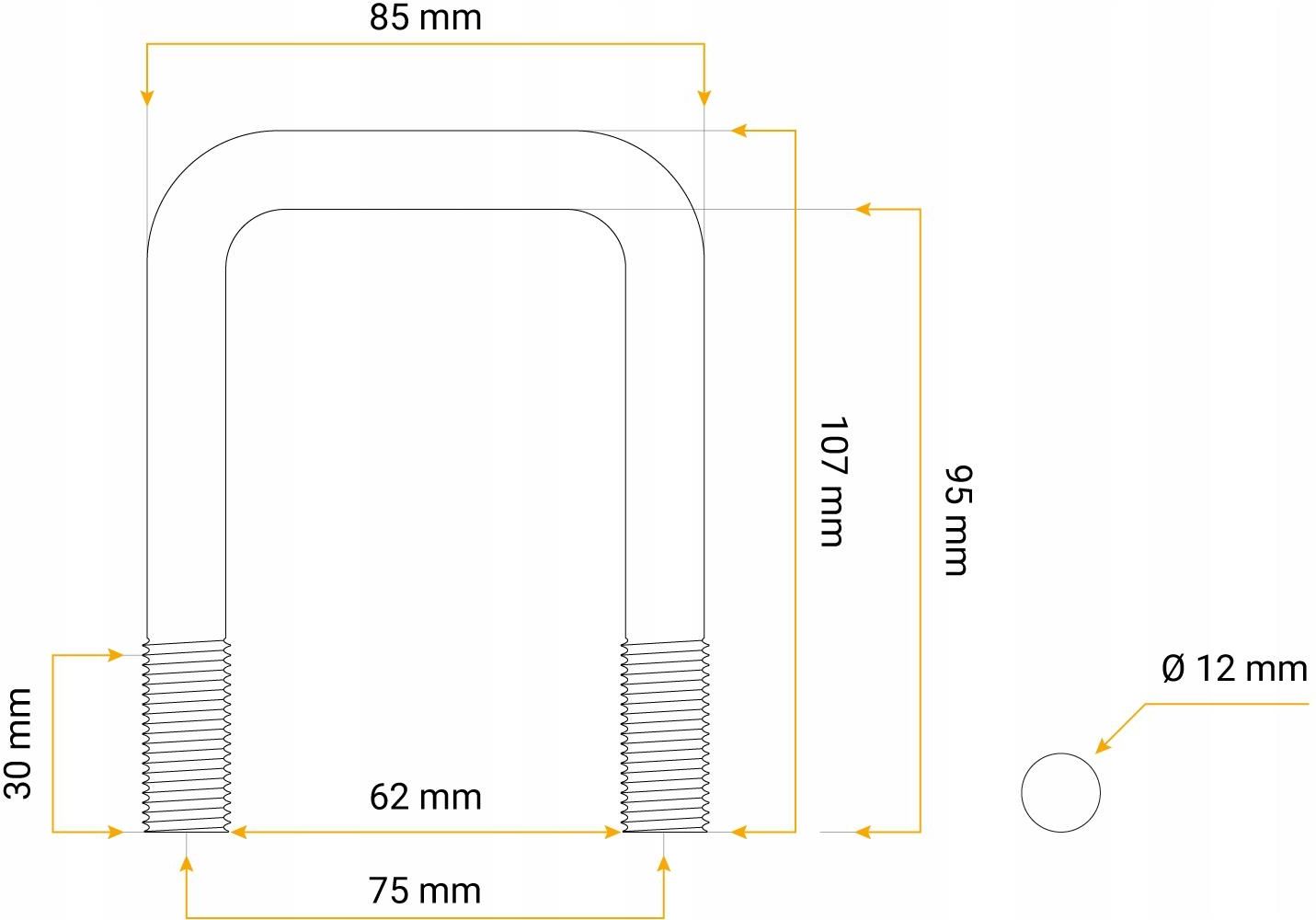 Unitrailer Cybant Z Nakrętkami I Podkładkami M12 95/62/95 - Opinie i ...