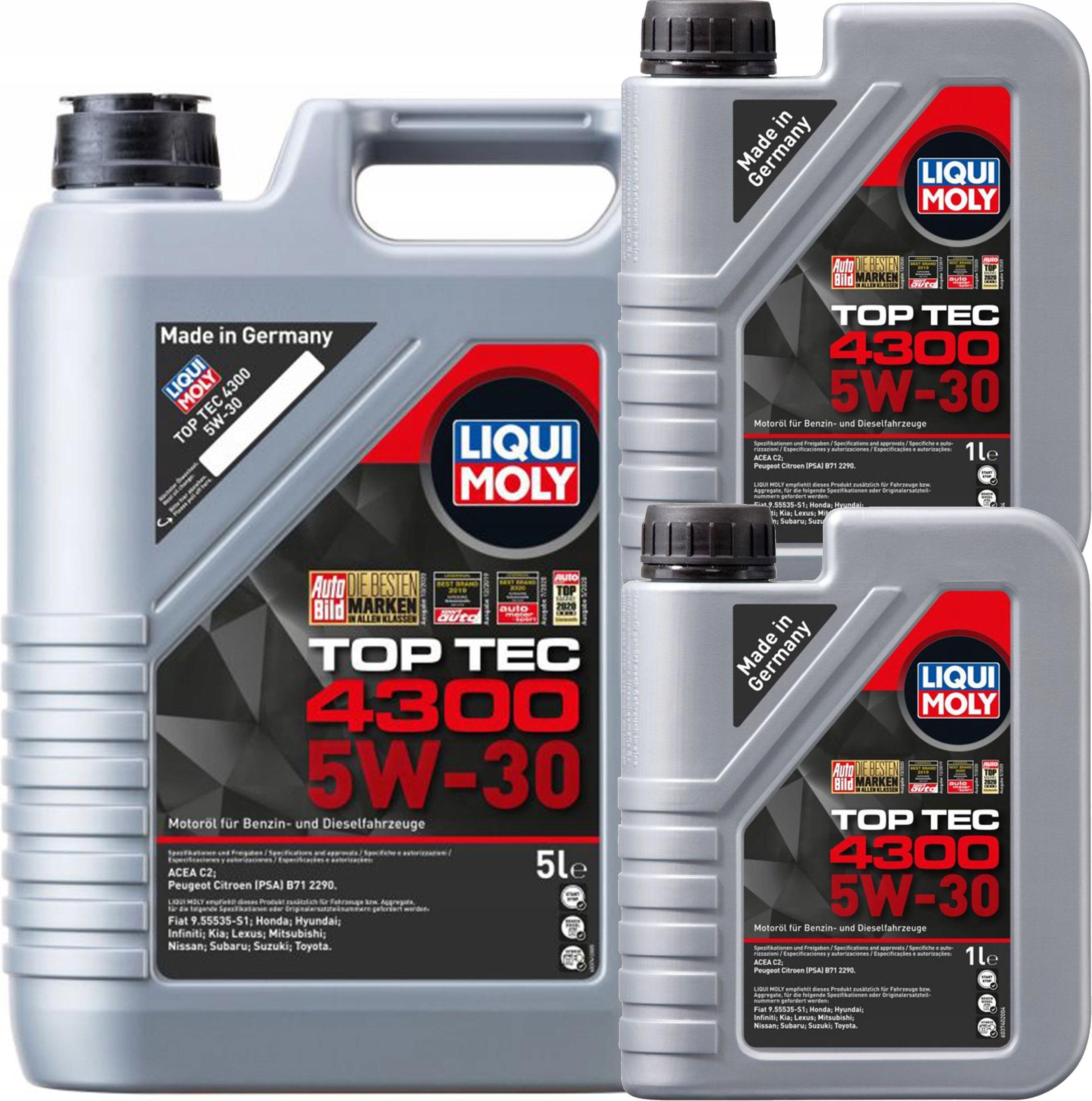 Liqui Moly Top Tec 4300 5W30 5l+2l - opinie i ceny na Ceneo.pl