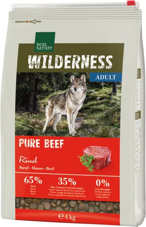 Karma Real Nature Wilderness Adult Pure Beef 4Kg - Ceny i opinie - Ceneo.pl