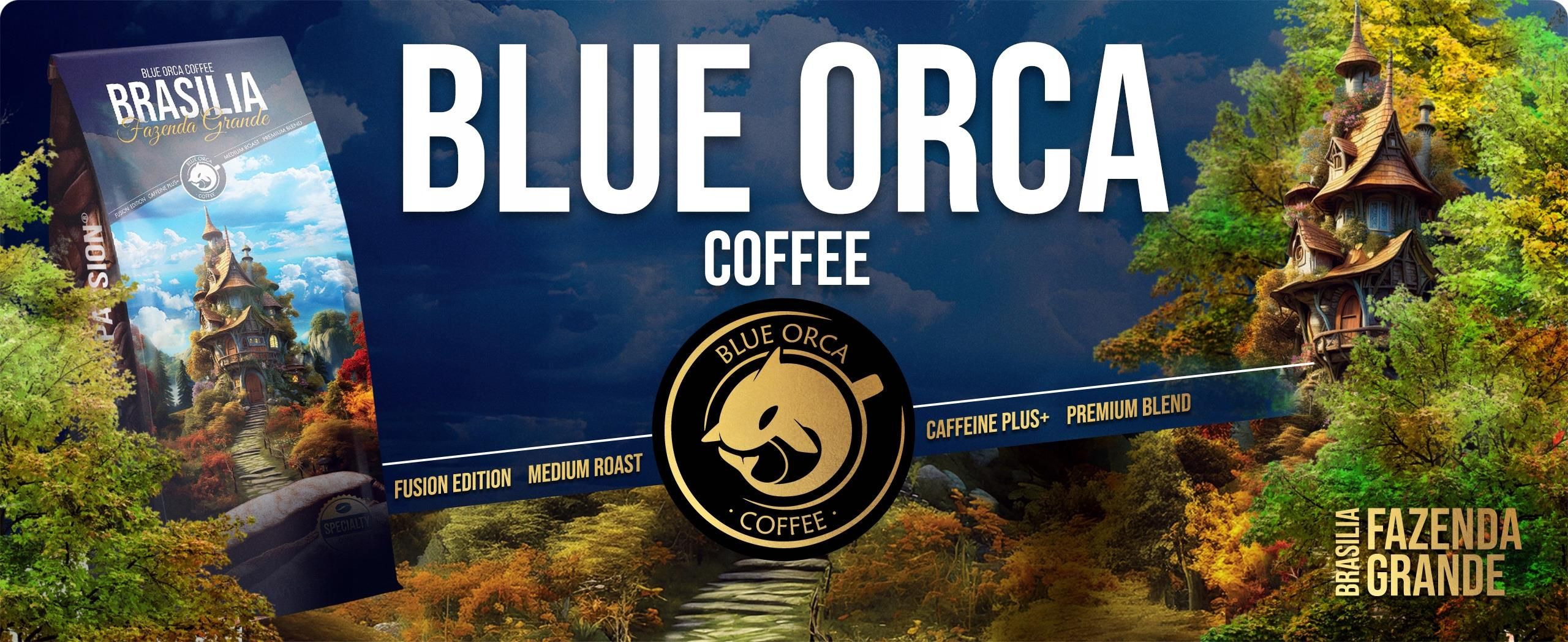 Kawa Blue Orca Coffee Brasilia Fazenda Grande Fusion Edition Ziarnista ...