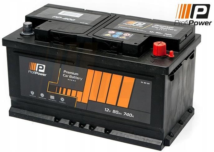 Profipower 80AH/740A P+ PP80 PP-800 - Opinie i ceny na Ceneo.pl