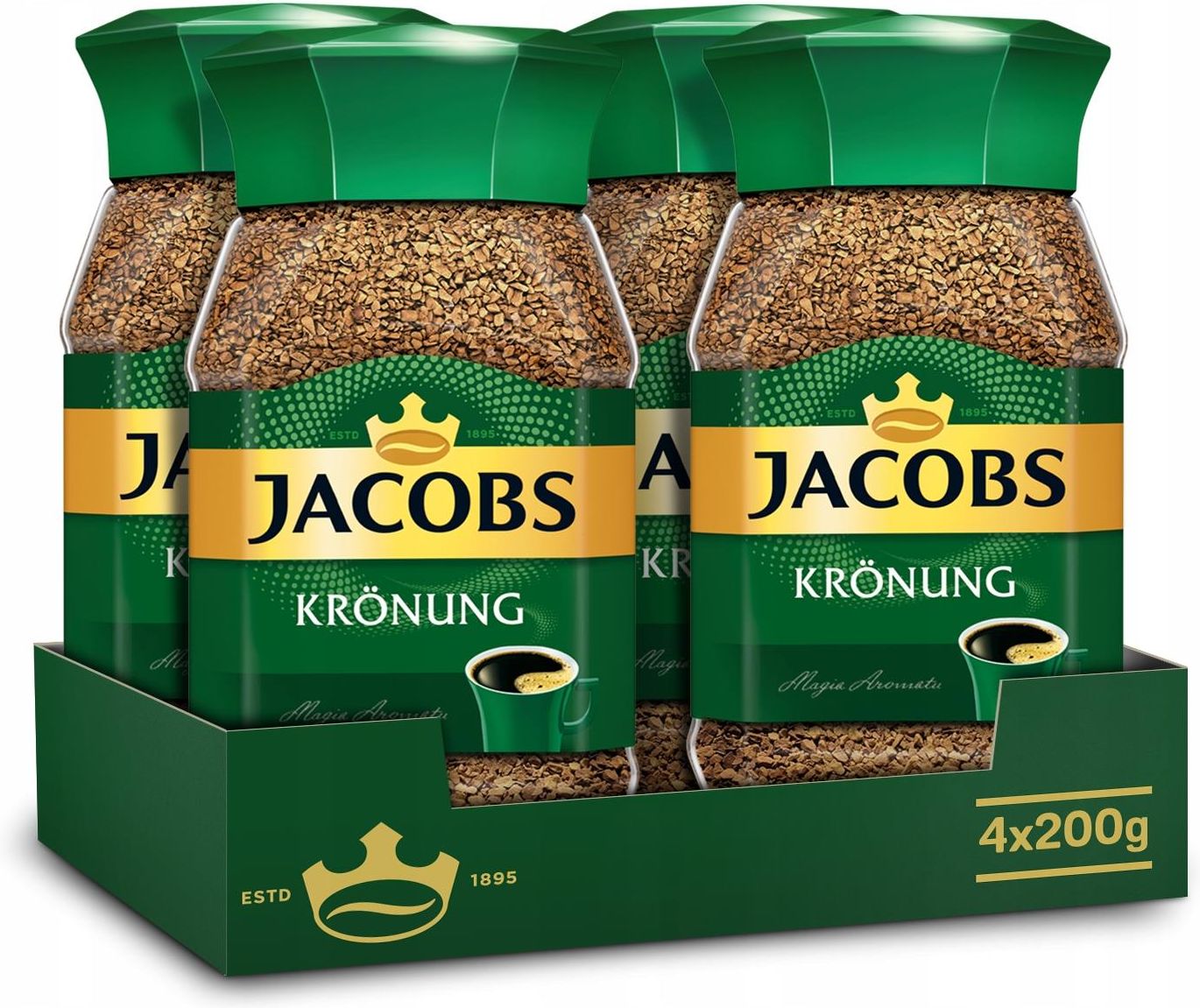 Kawa Jacobs Kronung Rozpuszczalna 4X200g - Ceny i opinie - Ceneo.pl