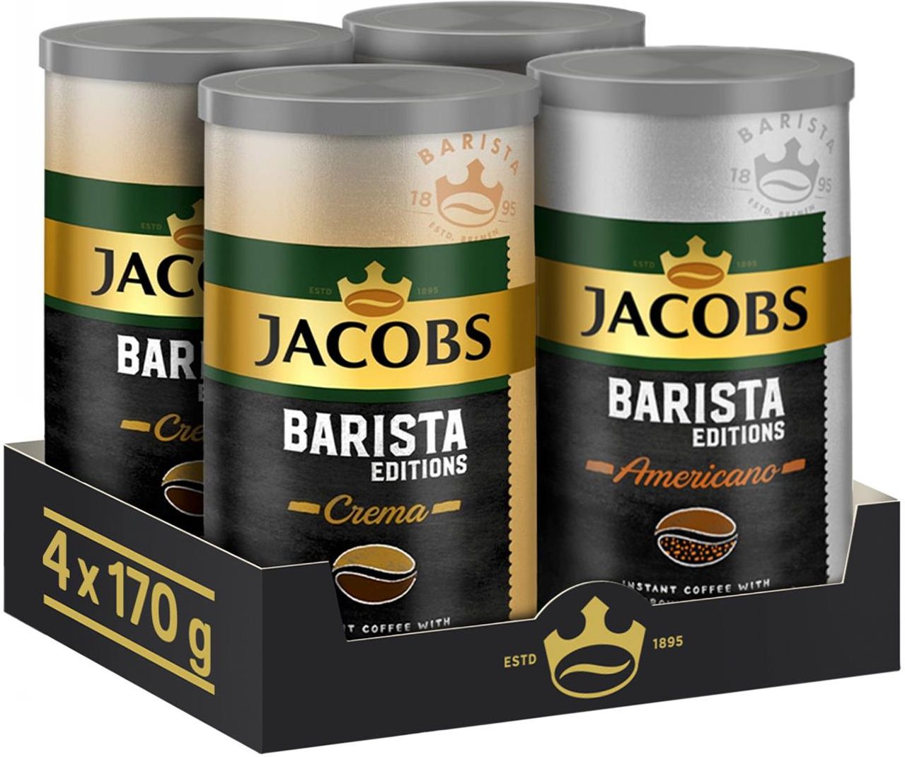 Kawa Jacobs Barista Editions Crema I Americano Rozpuszczalna 4X170g ...