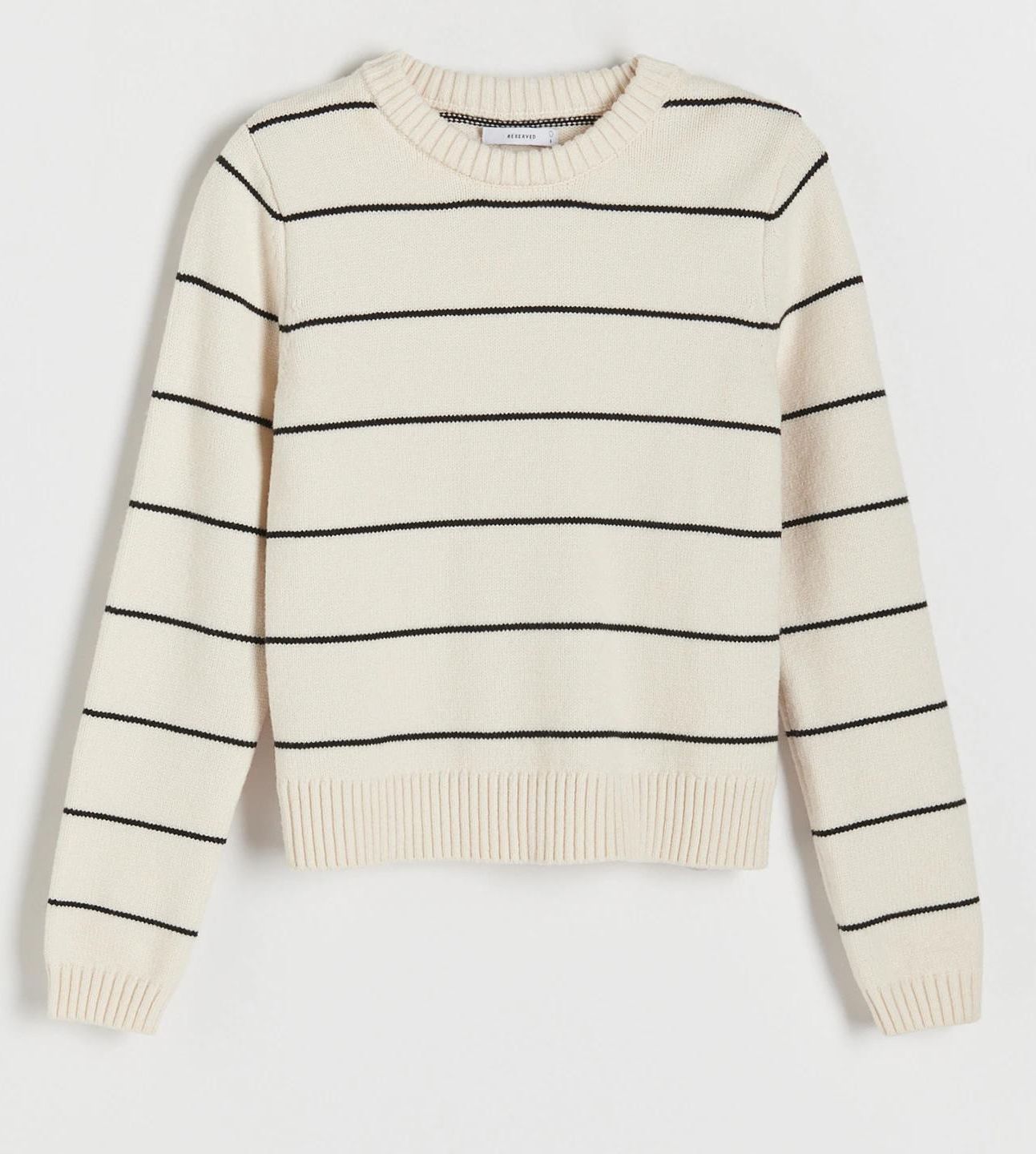 Reserved Sweter W Paski Kremowy - Ceny i opinie - Ceneo.pl