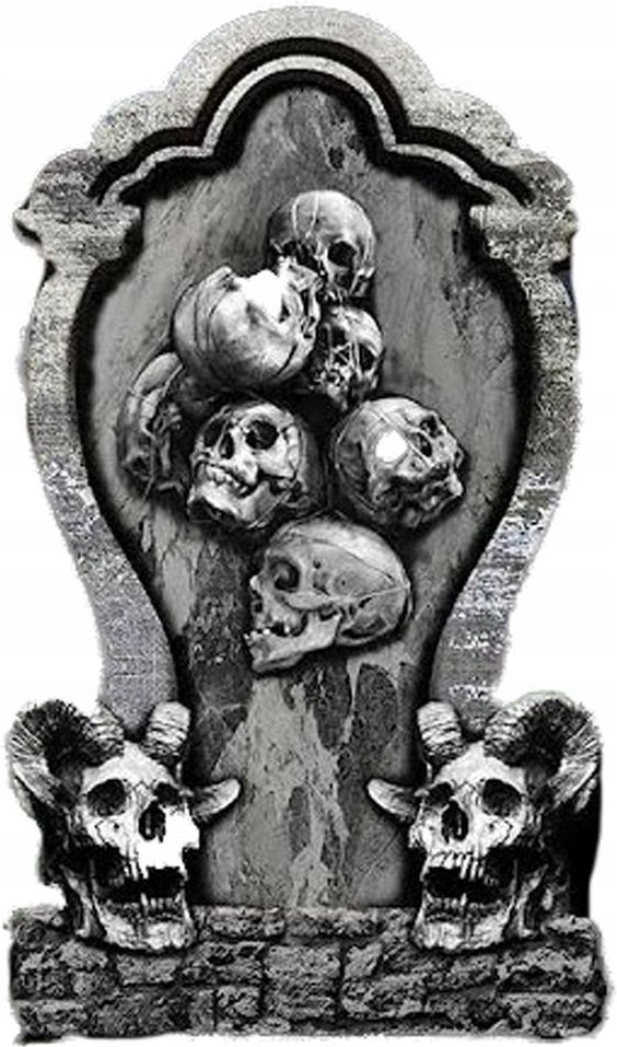 Korbi Dekoracja Nagrobek Czaszka Rip Na Halloween Straszna Dekoracja ...