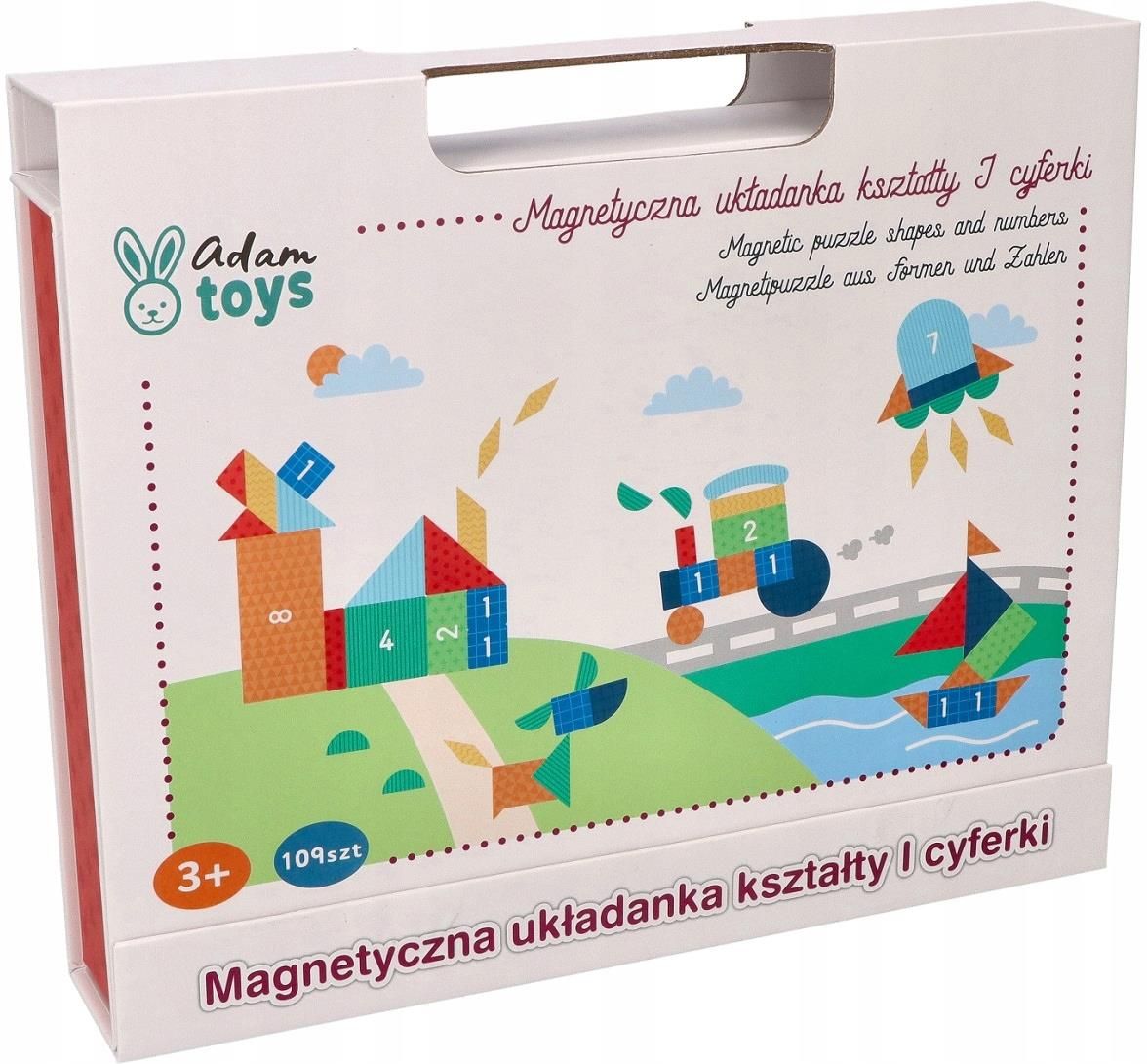 Adam Toys Zabawki Dla Dzieci Układanka Magnetyczna Cyferki - Ceny i ...