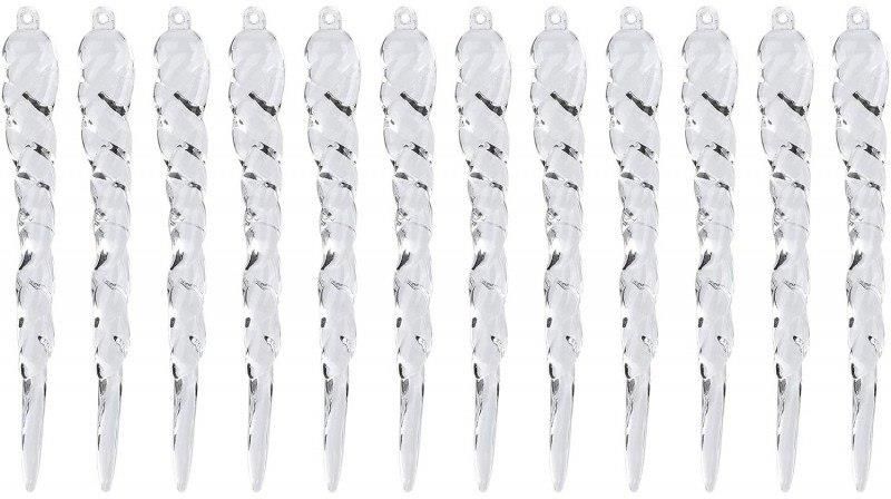 Zestaw Sopli Wiszących Sople Na Choinkę 12 Sztuk Boże Narodzenie 12,5 ...