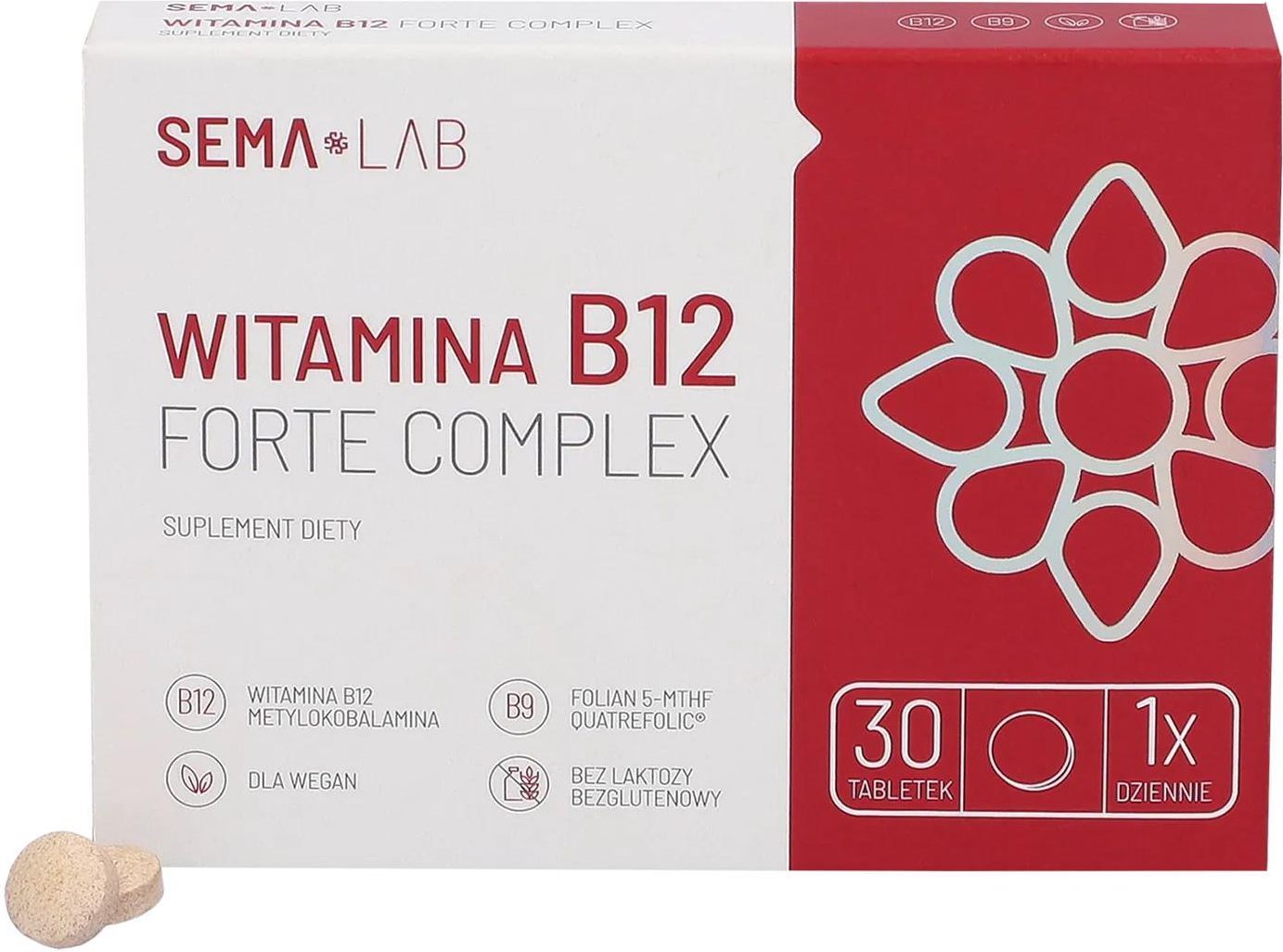 Laboratoria Gemini Sema Lab Witamina B12 Forte Complex 30Tabl. Powlekanych - Opinie i ceny na ...