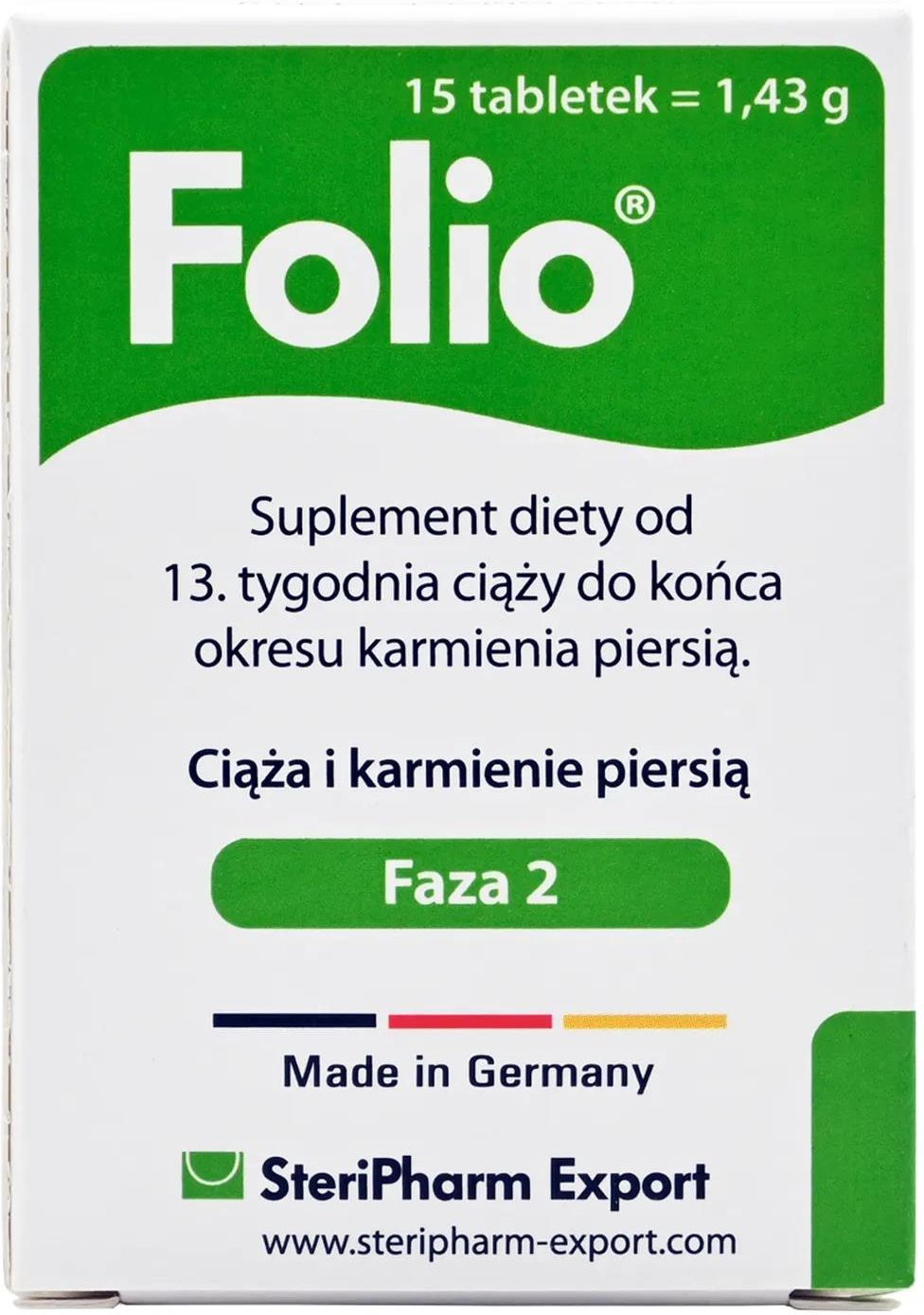 Steripharm Folio Faza 2 90Tabl. - Opinie i ceny na Ceneo.pl