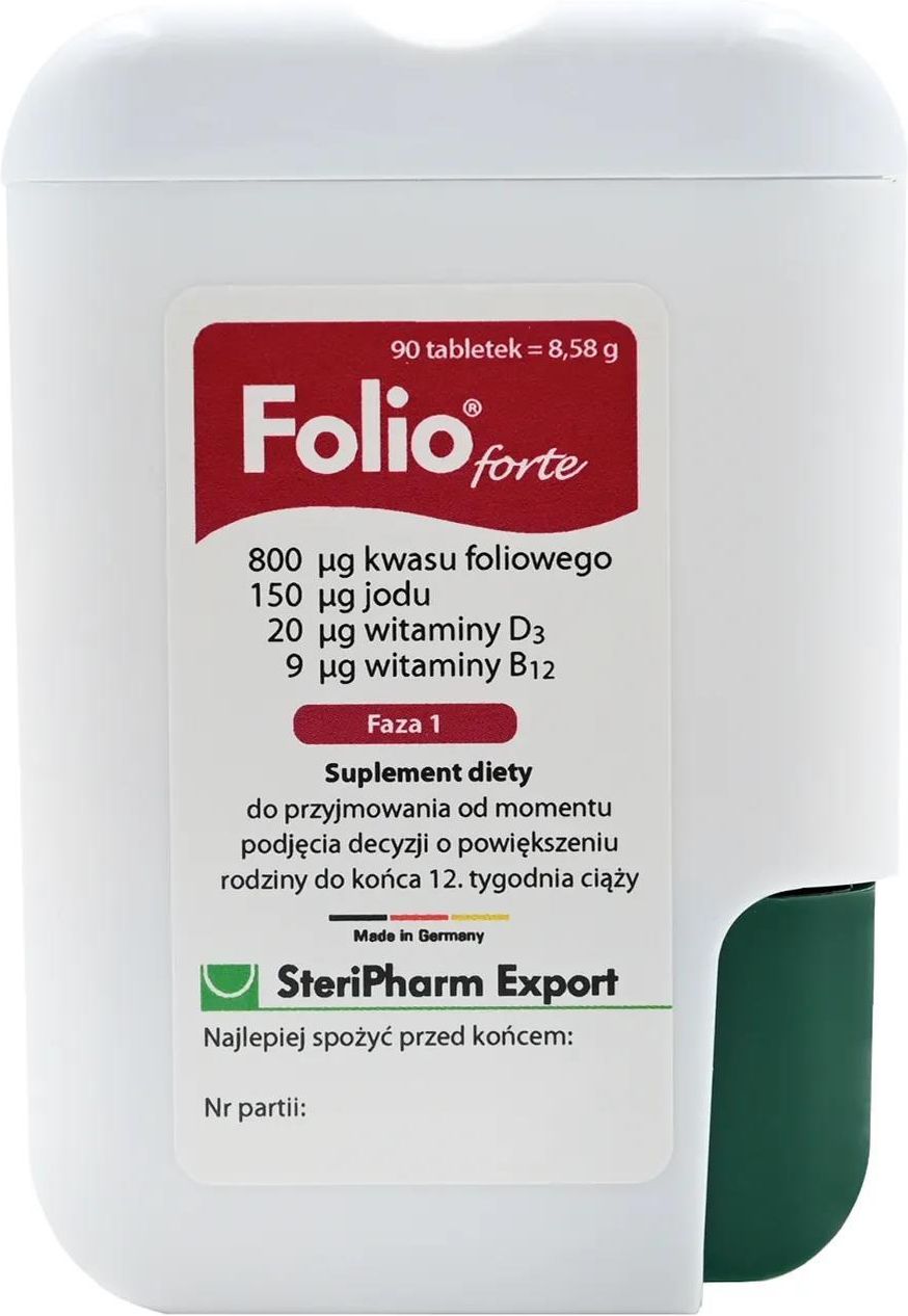 Steripharm Folio Forte Faza 1 90Tabl. - Opinie i ceny na Ceneo.pl