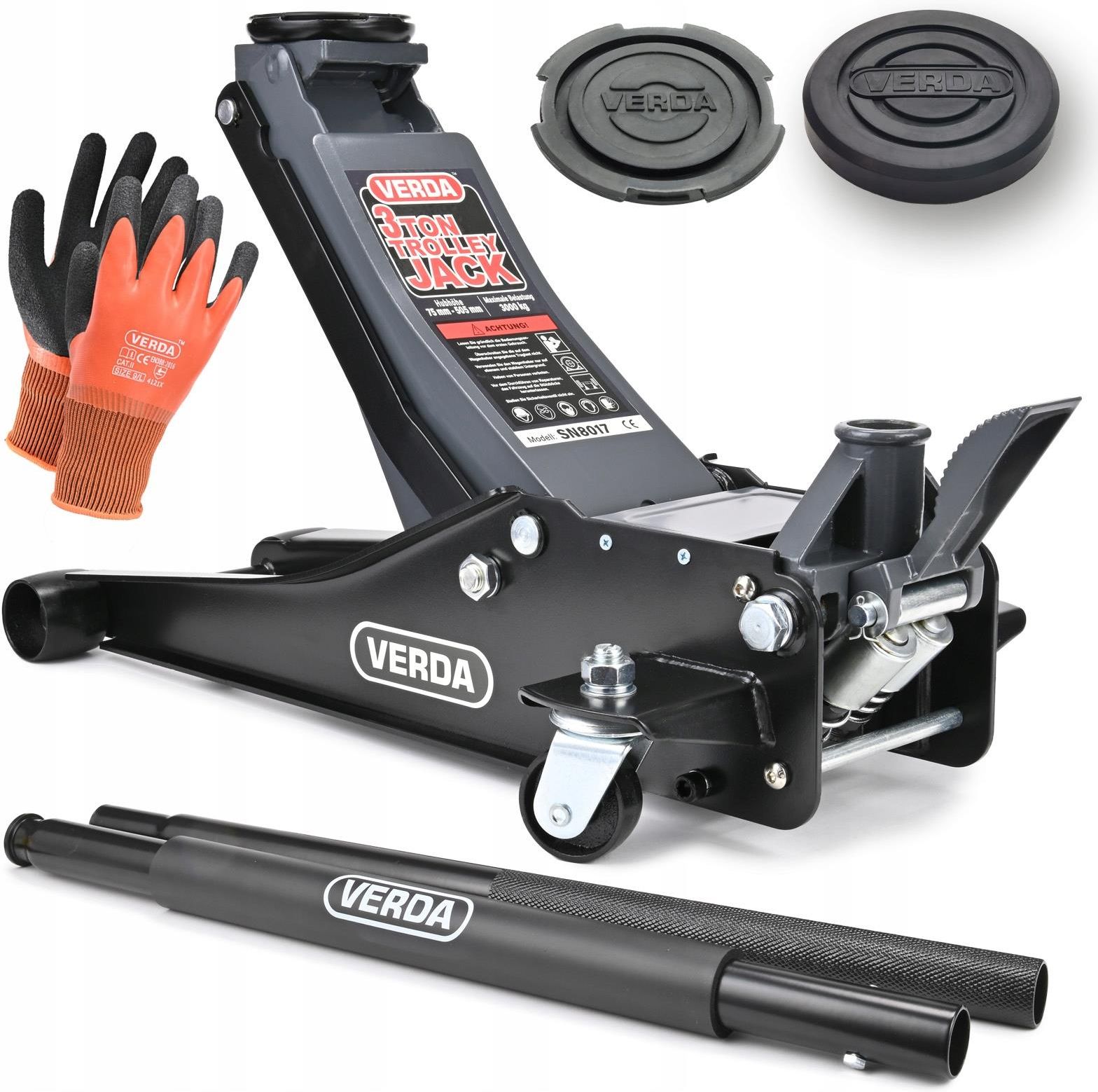 Podnośnik punktowy Verda Lewarek 3T 2-Tłoki Pedał Nożny Niski Sn8017 ...