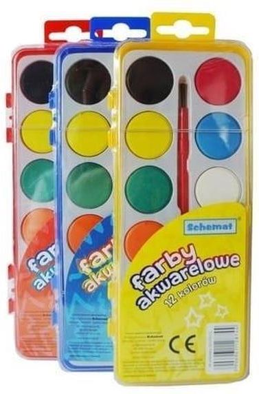 Farby Akwarelowe 12 Kolorów - Ceny i opinie - Ceneo.pl