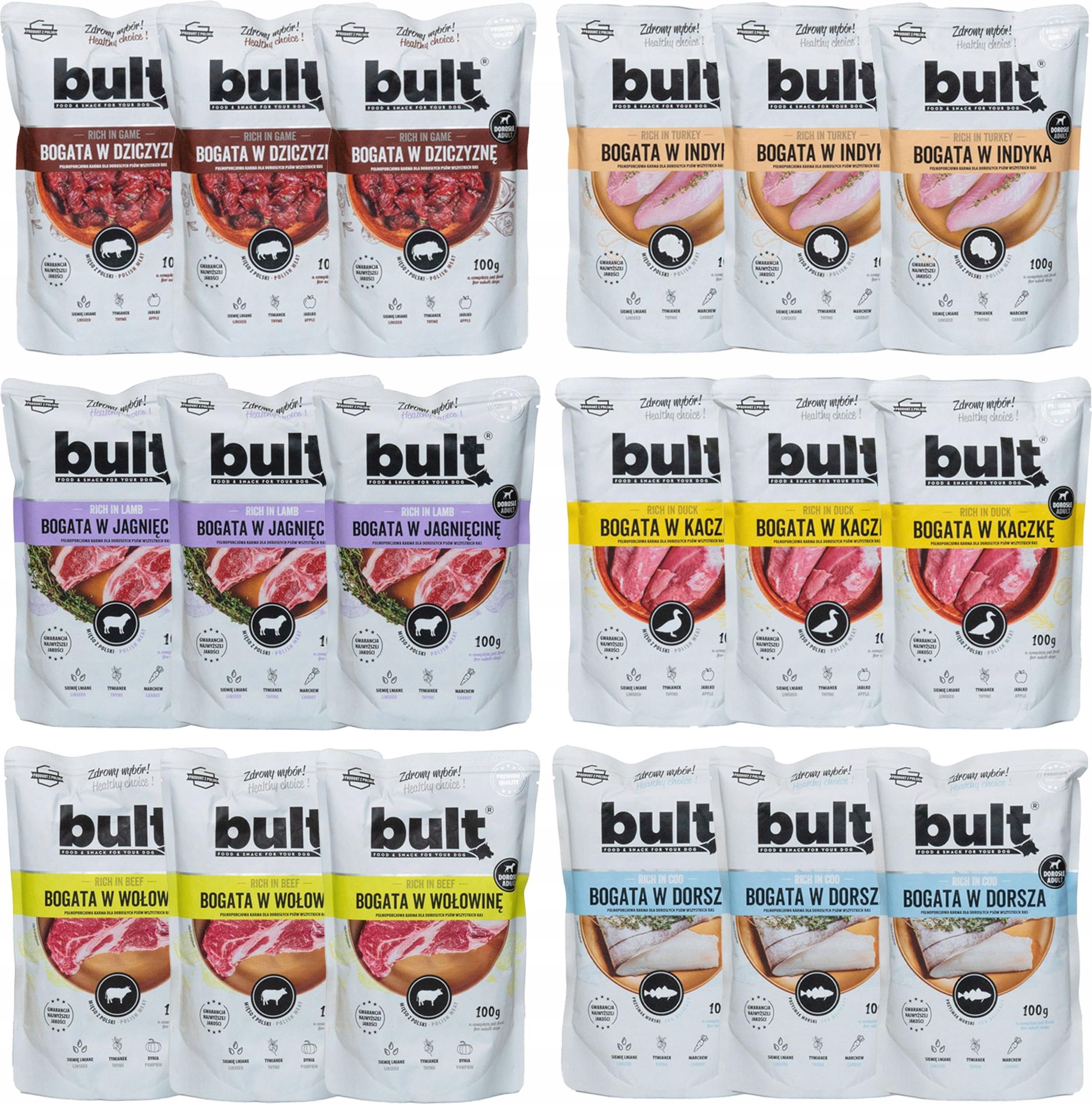 Karma Bult Karma Mokra Dla Psa Mix Smaków 18X100G - Ceny i opinie ...