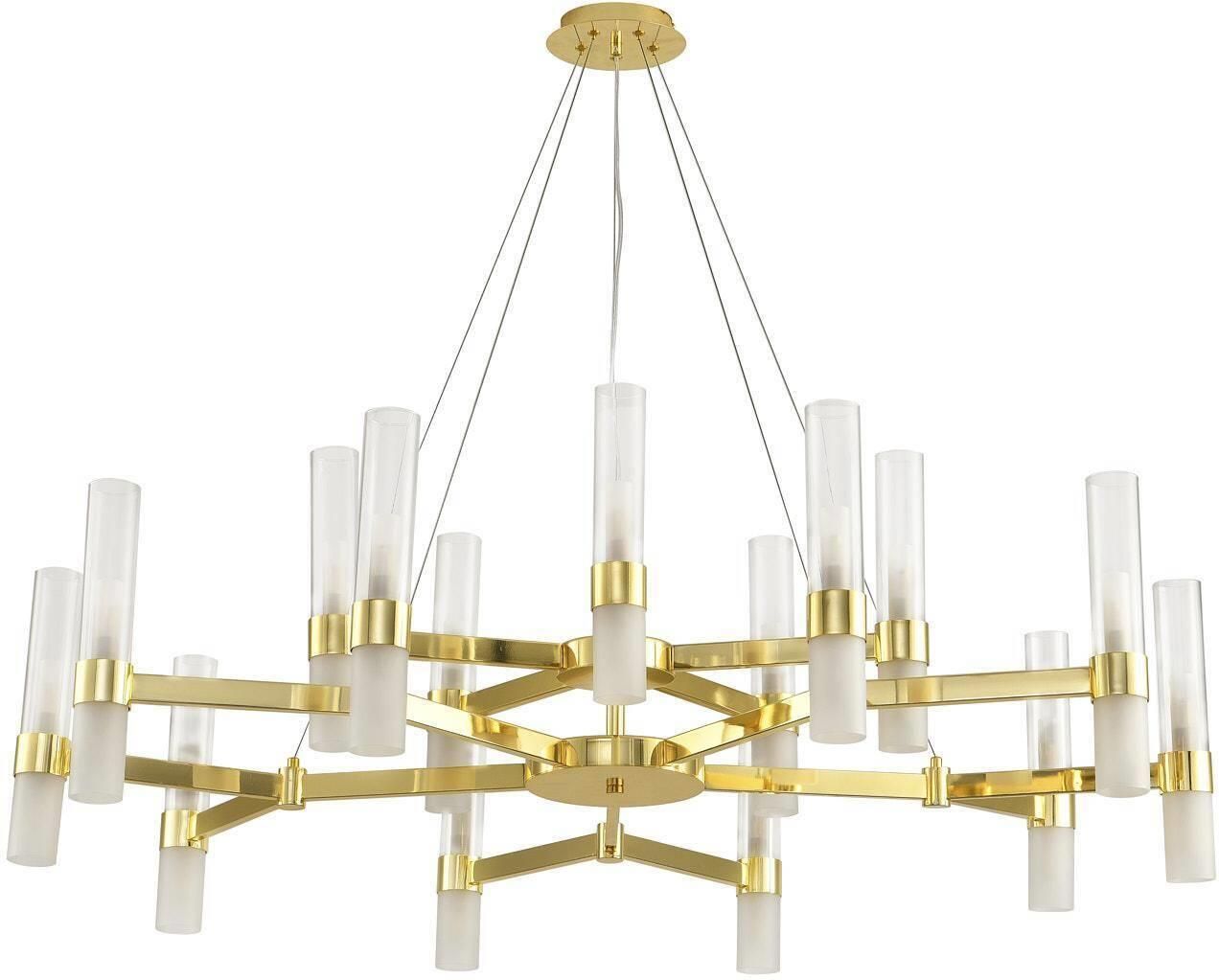 Step Into Design Lampa Wisząca Duża Złota Candela-15 Dn1505-15 Gold ...