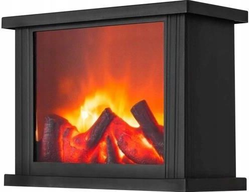 KOMINEK LED LAMPION Z OGNIEM RUCHOMY PŁOMIEŃ DEKORACJA OZDOBA DOMOWA ...