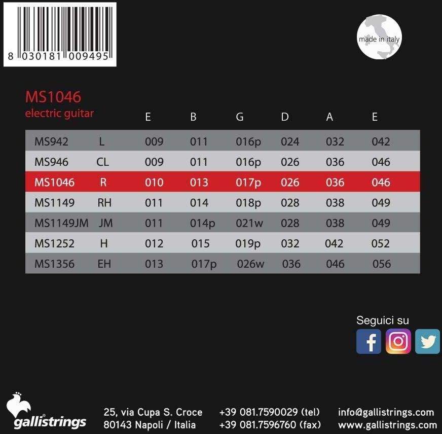 Struna Galli MS1046 Regular - struny do gitary elektrycznej - Ceny i ...