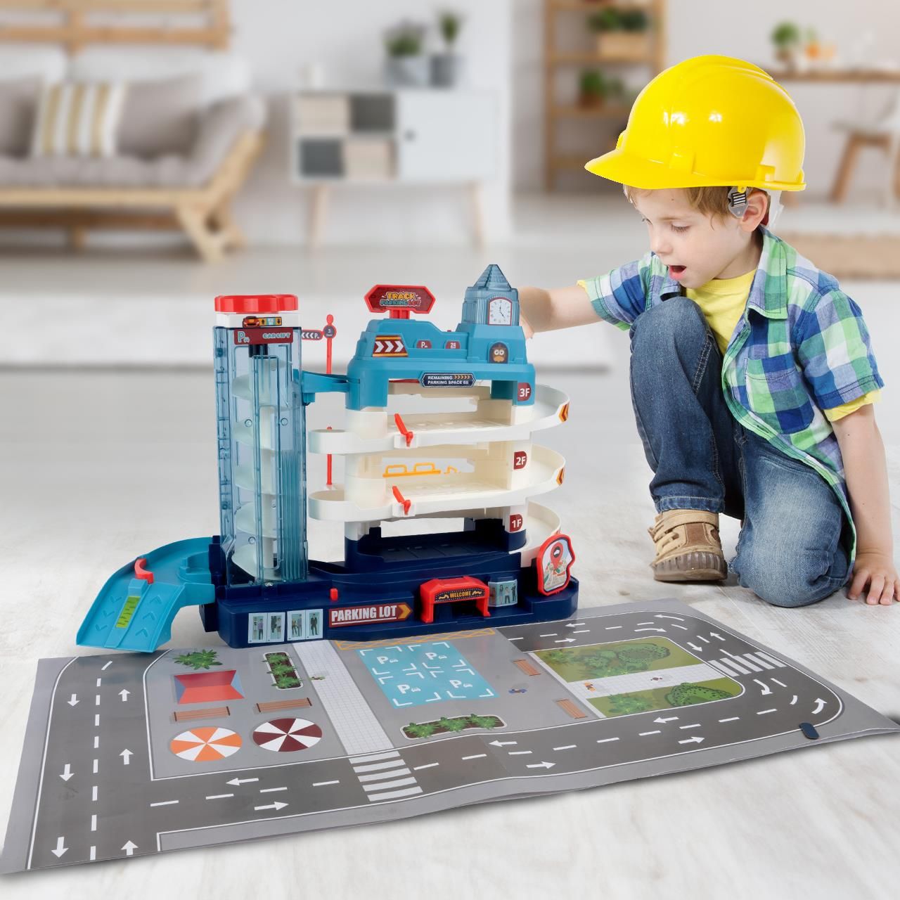 Tor Samochodowy Parking Garaż Wielopoziomowy Z Windą Elektryczną 4 Auta ...