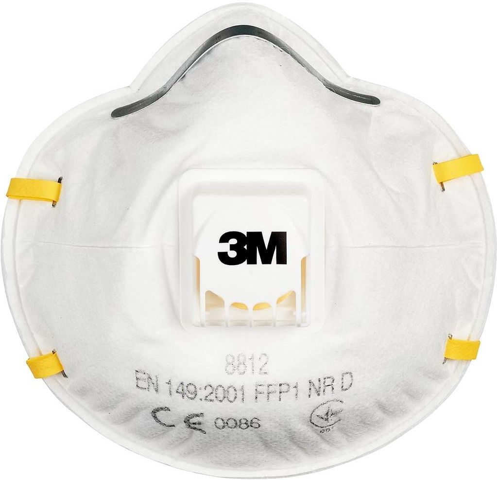 3M 8812, Ffp1, Z Zaworem Półmaska Filtrująca 8812, Ffp1, Z Zaworem ...