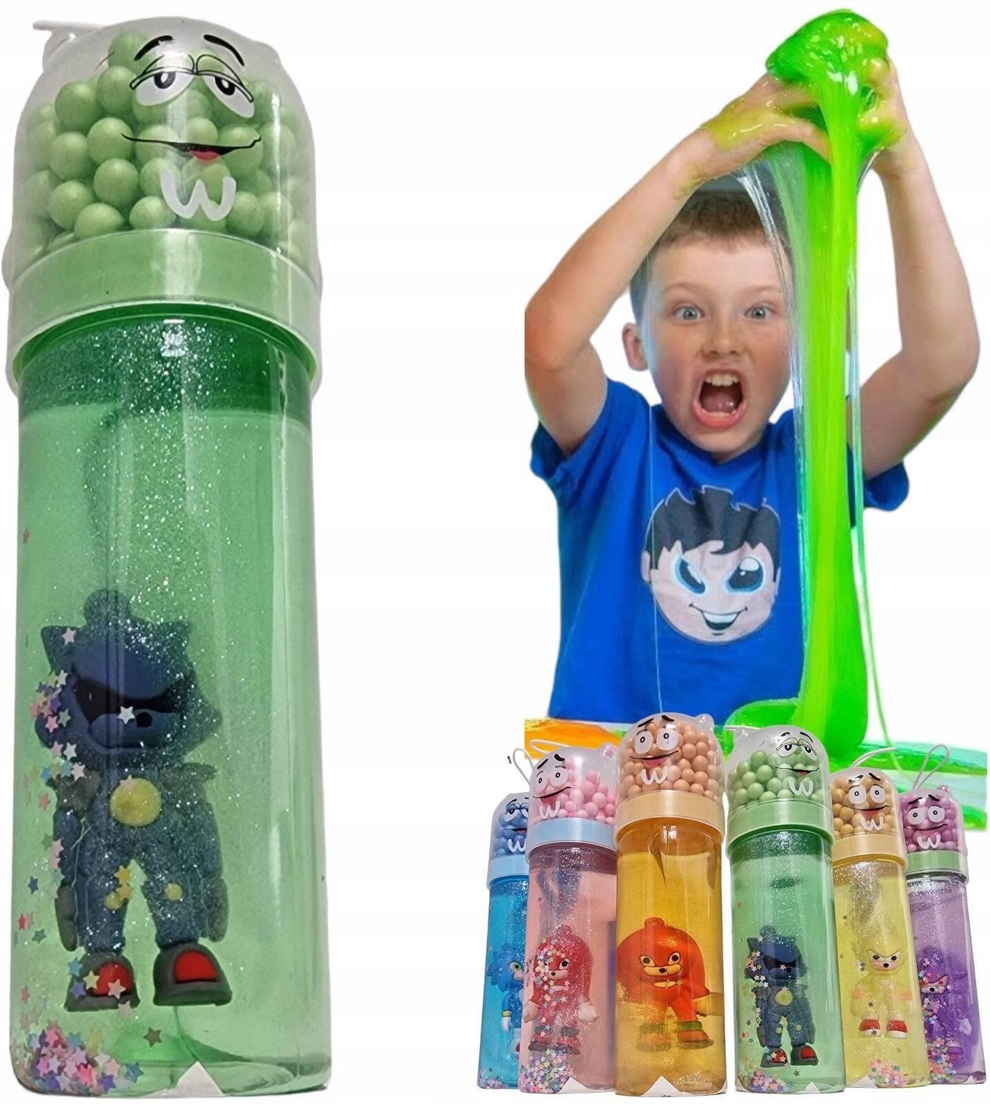 Toys Slime Zestaw Do Robienia Glutów Brokatowa W Tubie Gluty Figurka ...