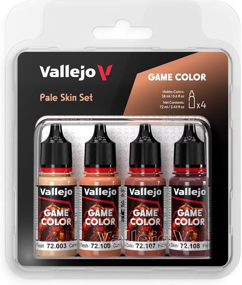 Vallejo Zestaw Farb Game Color Cold Green Pale Skin Brązowy 4x18Ml ...