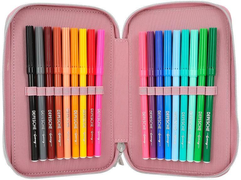 Piórnik TOP MODEL GLITTER QUEEN z wyposażeniem DEPESCHE 12522 - Ceny i ...