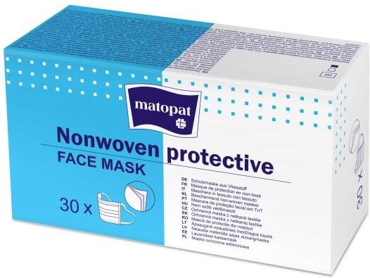 Matopat Maseczki Jednorazowe Ochronne Z Uchwytami Na Uszy, 3 Warstwowe ...