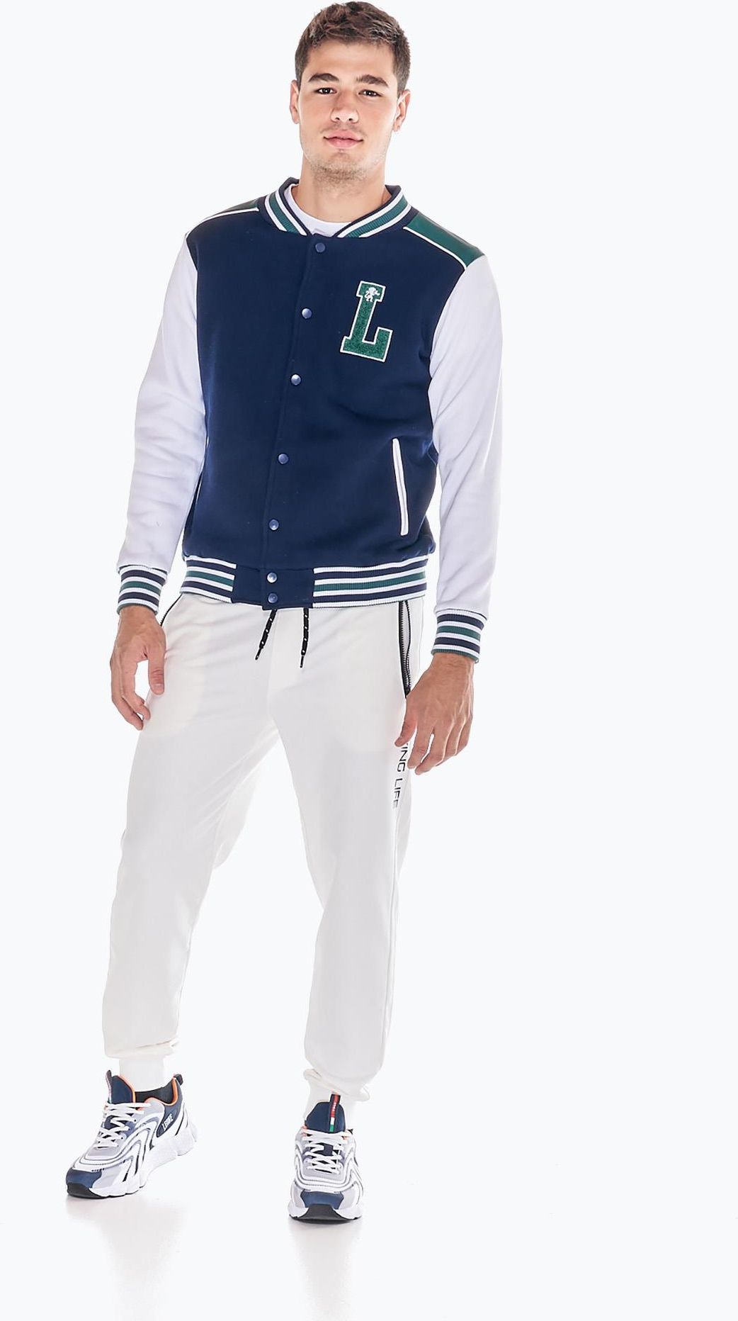 Kurtka męska LEONE 1947 College bomber navy blue - Ceny i opinie - Ceneo.pl