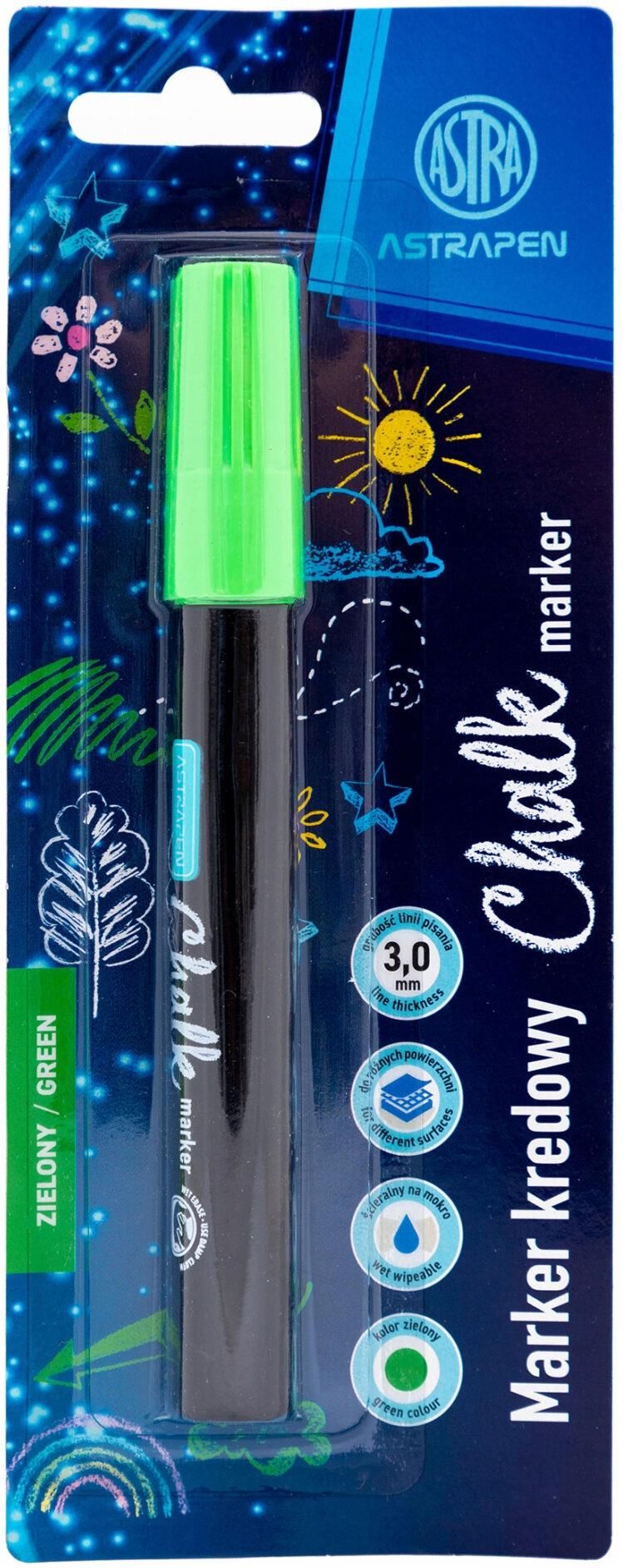 Astra Marker Kredowy Okrągły Zielony Astrapen - Ceny i opinie - Ceneo.pl
