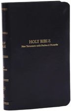 Kjv, Pocket New Testament with Psalms and Proverbs, Leatherflex, Black ...