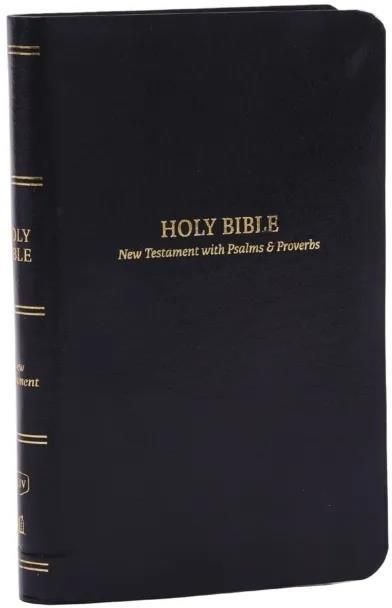 Kjv, Pocket New Testament with Psalms and Proverbs, Leatherflex, Black ...