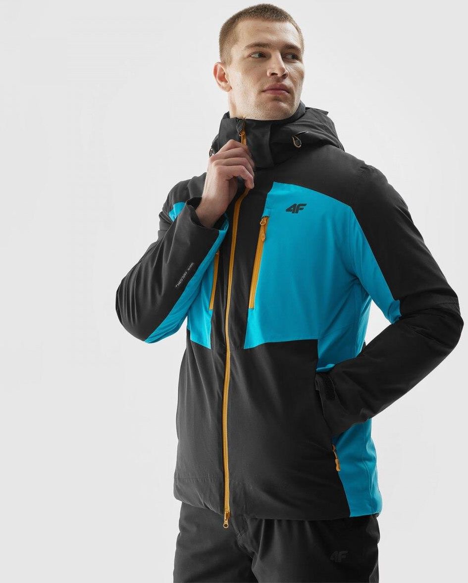 Męska kurtka narciarska 4F 4FAW23TTJAM345 - turkusowa - Ceny i opinie ...