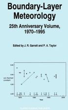Boundary-Layer Meteorology 25th Anniversary Volume, 1970-1995 ...