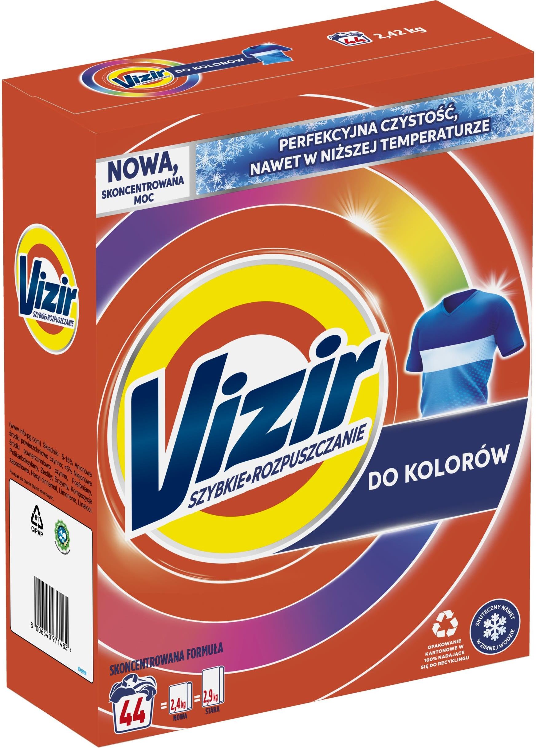 Vizir Proszek do prania Color, 44 prań - Opinie i atrakcyjne ceny na ...