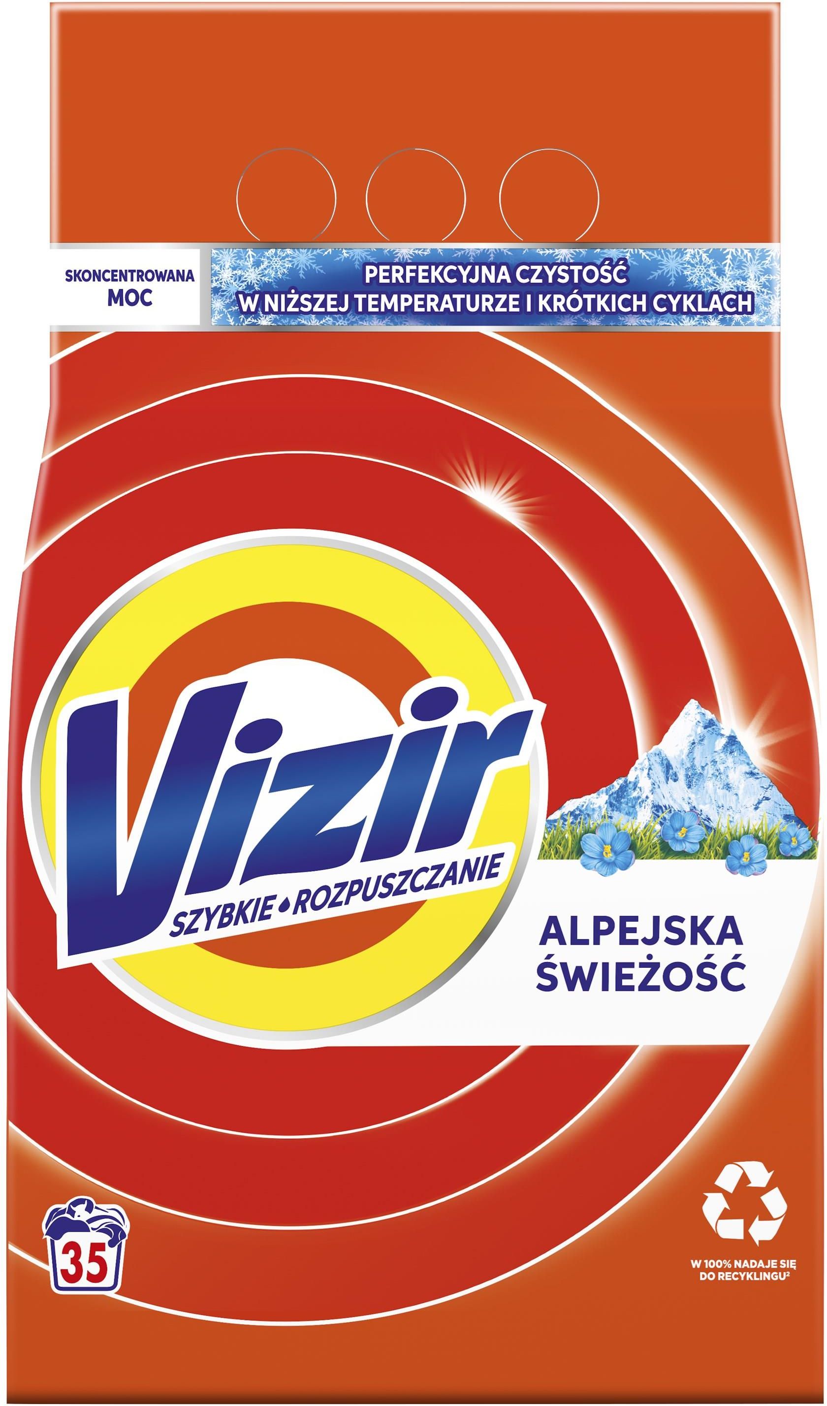 Vizir Proszek do prania Alpine Fresh 35 prań - Opinie i atrakcyjne ceny ...