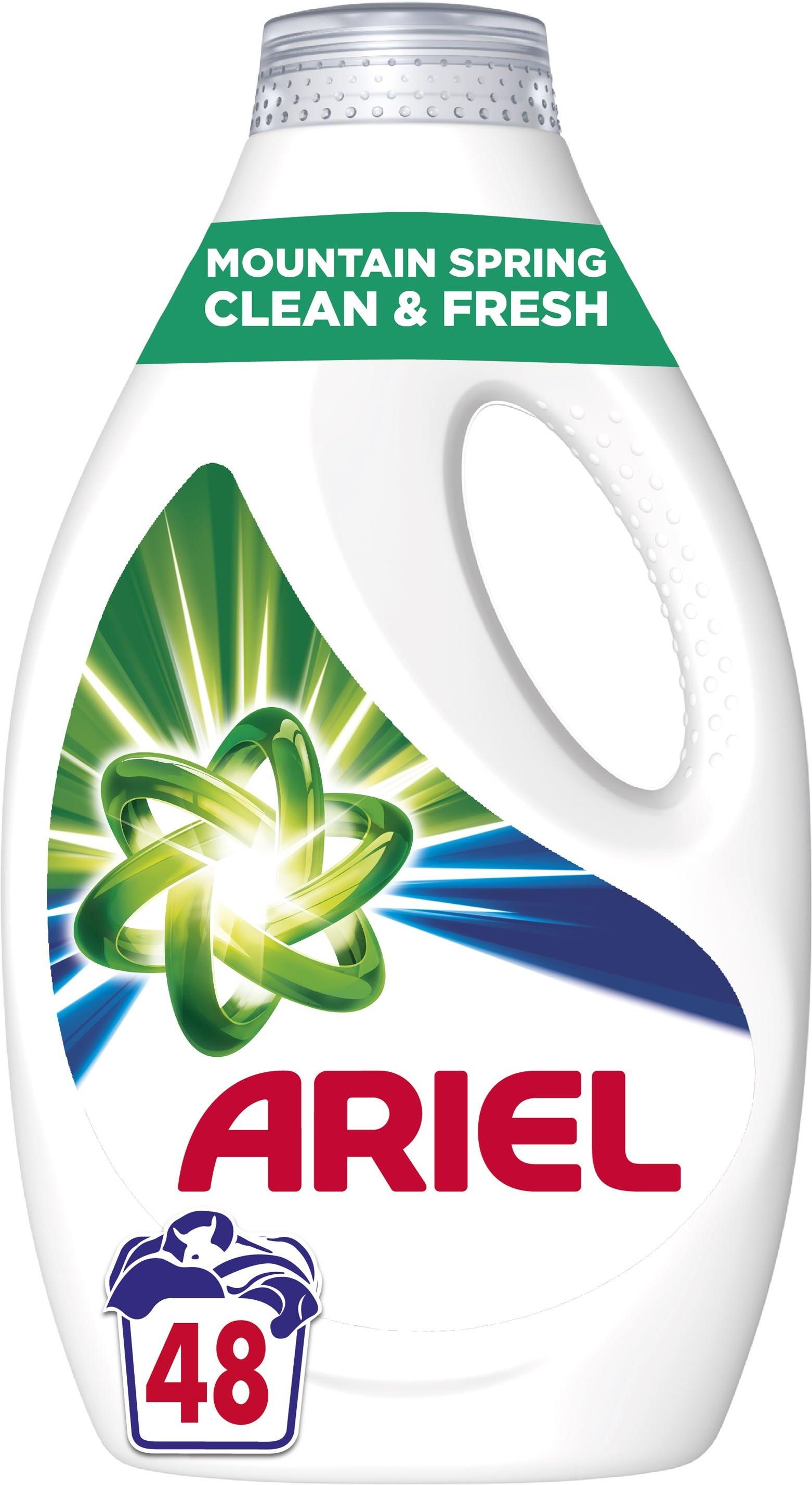 Ariel Mountain Spring Płyn do prania 2.4L 48 prań - Opinie i atrakcyjne ...