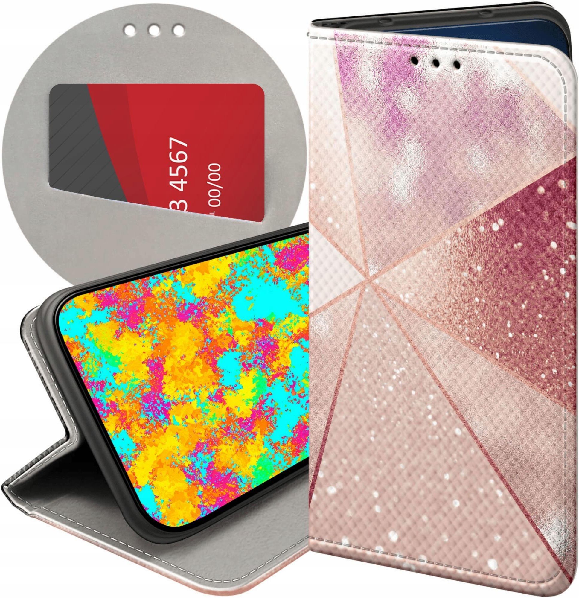 Hello Case Etui Z Klapką Do Motorola Moto G9 Power Różowe Złoto Róż ...