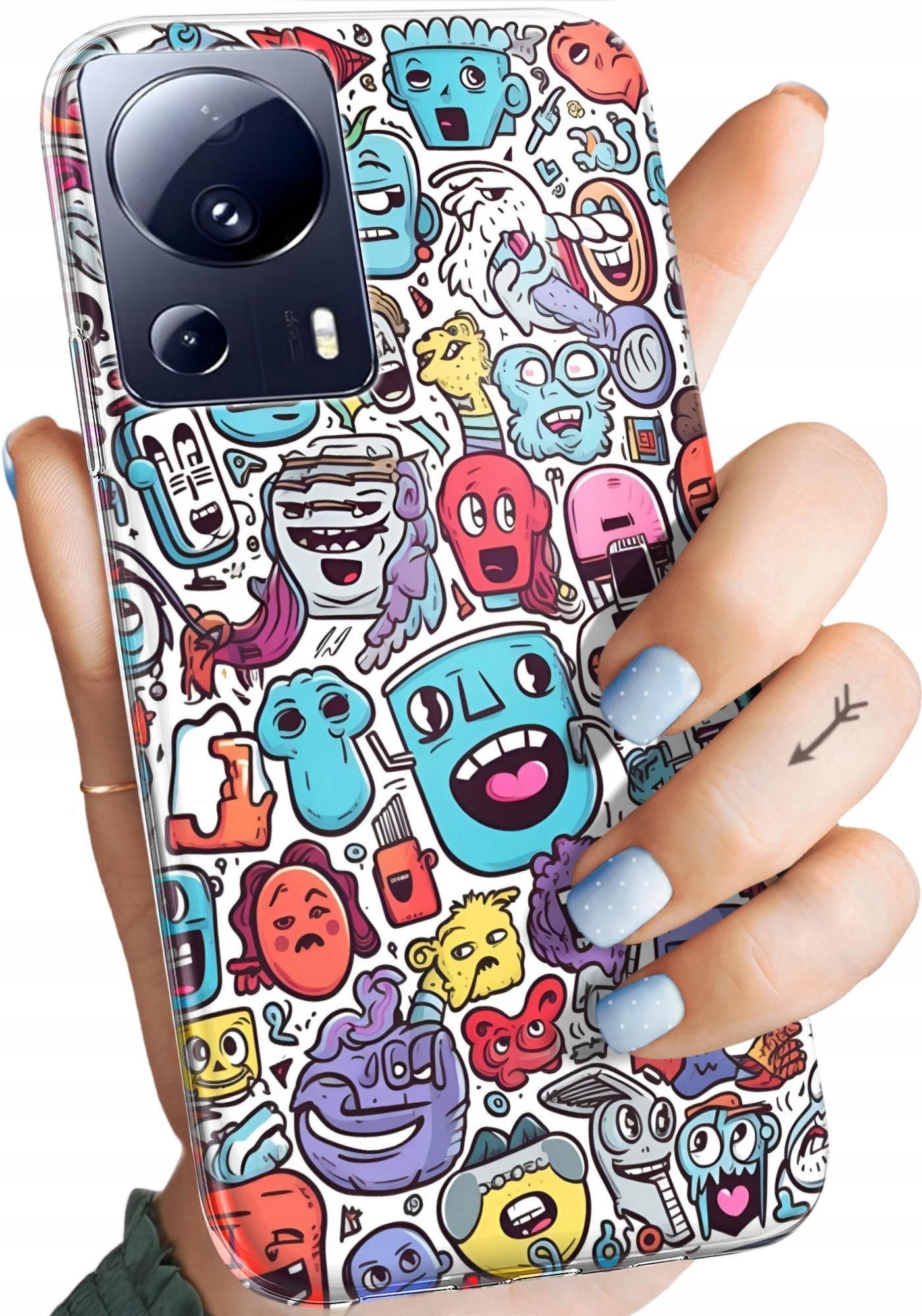 Hello Case Etui Do 13 Lite Civi 2 Doodle Zwierzęta Potwory Rysunki Case ...