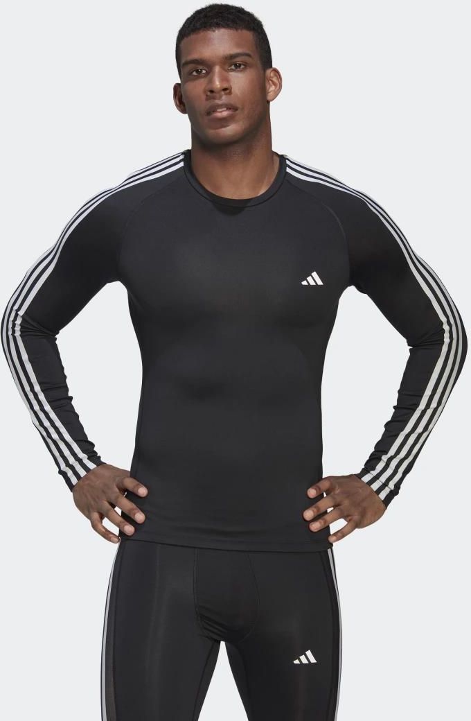 Adidas Techfit 3-Stripes Training Long Sleeve Tee HD3532 - Ceny i ...