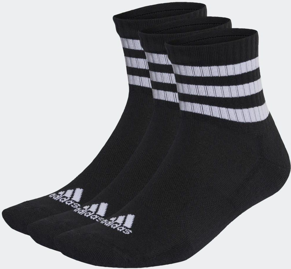 Adidas 3-Stripes Cushioned Sportswear Mid-Cut Socks 3 Pairs IC1317 ...