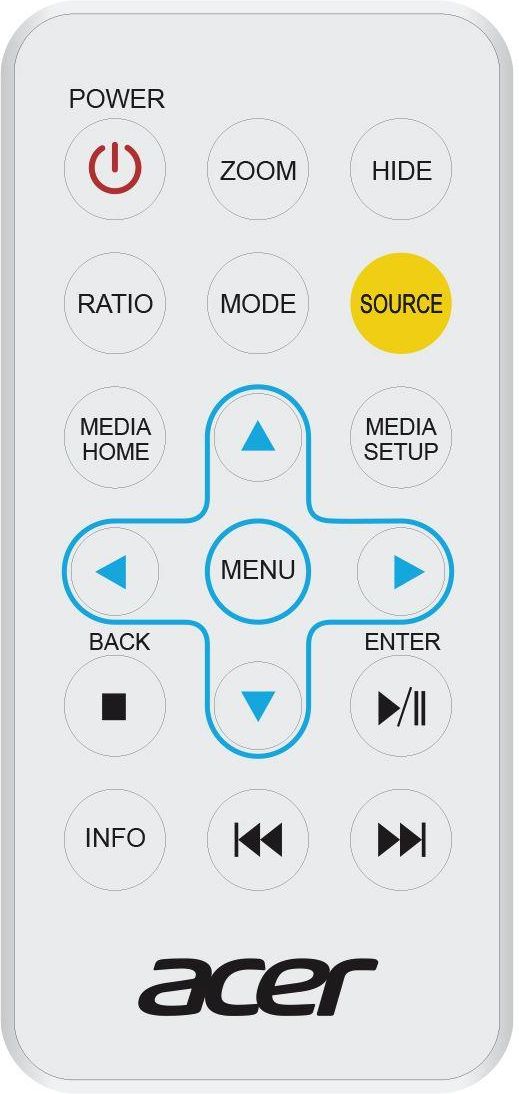 Pilot do telewizora Acer K132, K135, K135P, K137, K330, L221, L223, LK-W12, LK-W15 ze ...