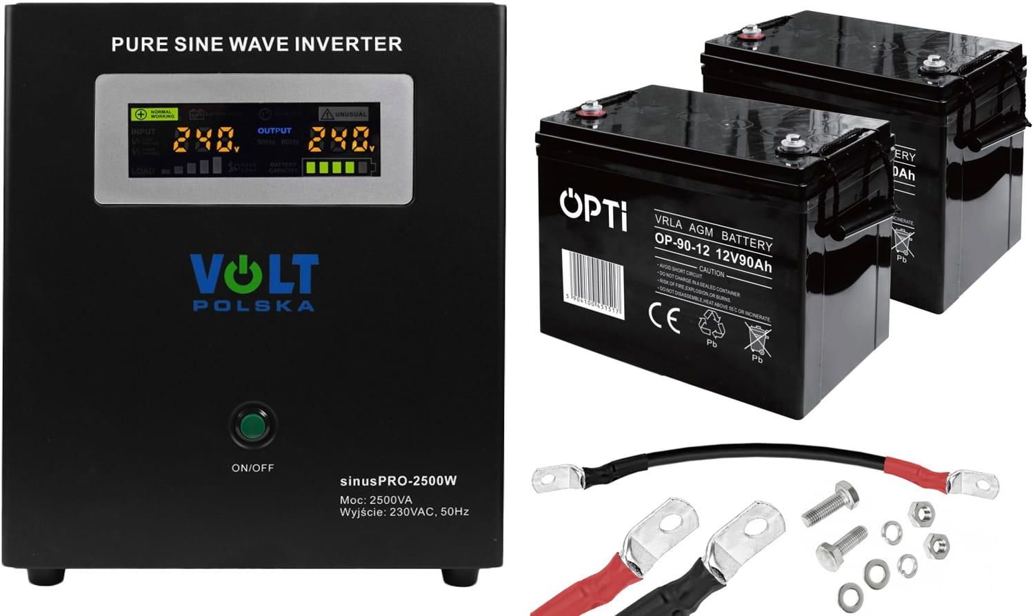 Zasilacz UPS Volt Polska Zasilacz Sinus Pro 2500W 2500Va/1800W + 2X ...