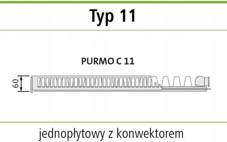 Grzejnik pokojowy Purmo C11 300x1800 - Opinie i ceny na Ceneo.pl