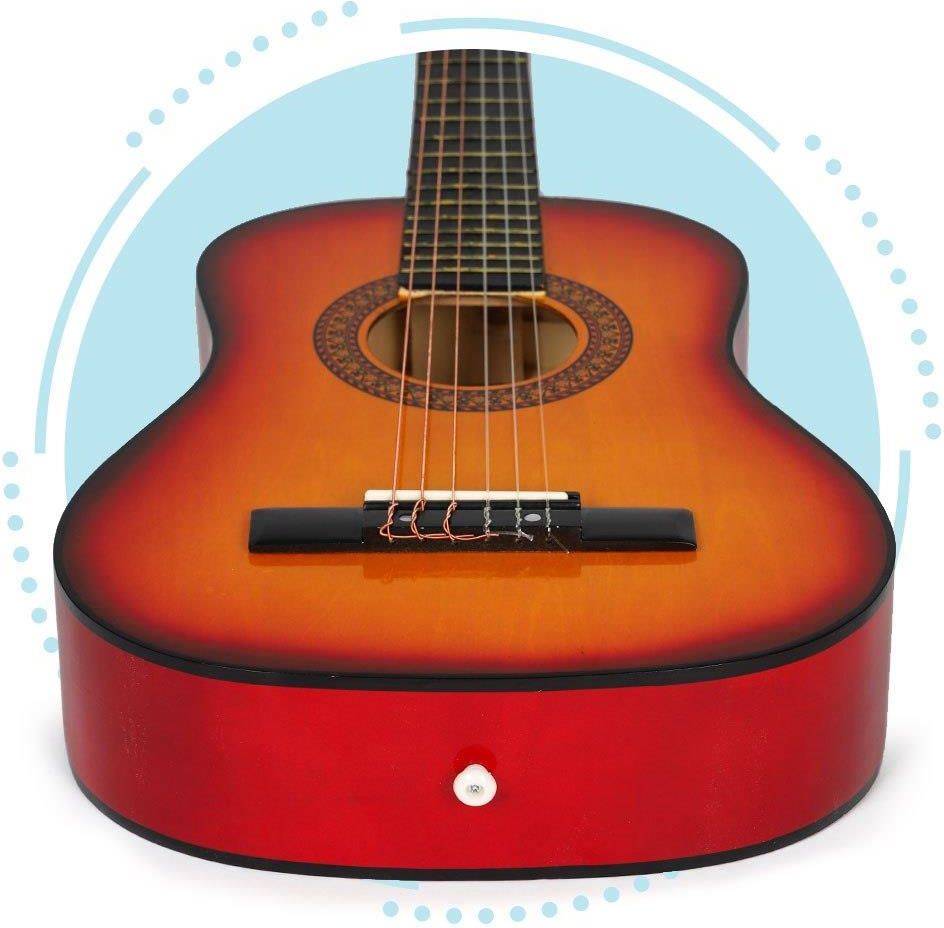 Ecotoys Gitara Dla Dzieci Duża Klasyczna Drewniana 6 Strun - Ceny i ...