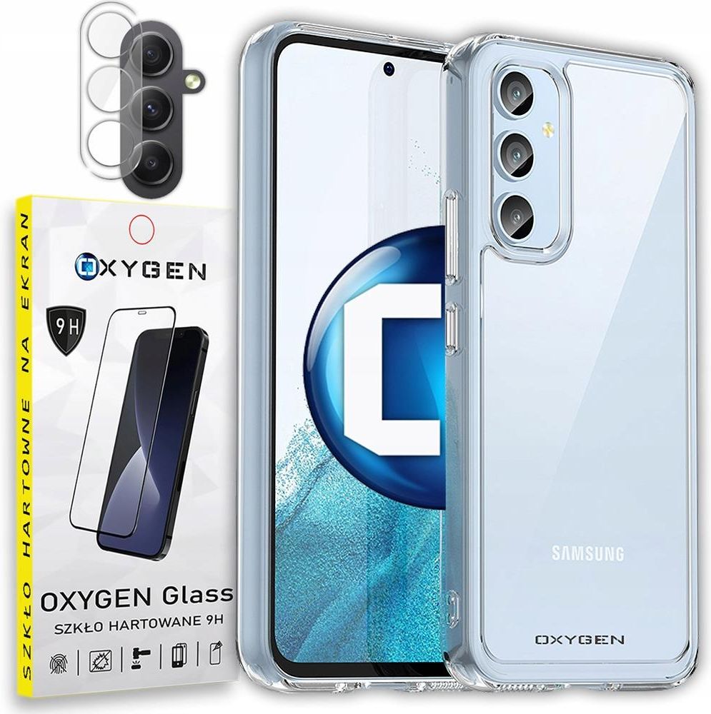 Oxygen Etui Case Pure Do Samsung S23 Fe Szkło Hartowane Aparat - Etui ...